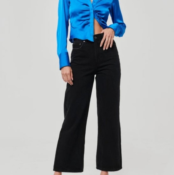 Glassons | Jeans | Glassons Black Denim Jeans Wide Leg | Poshmark
